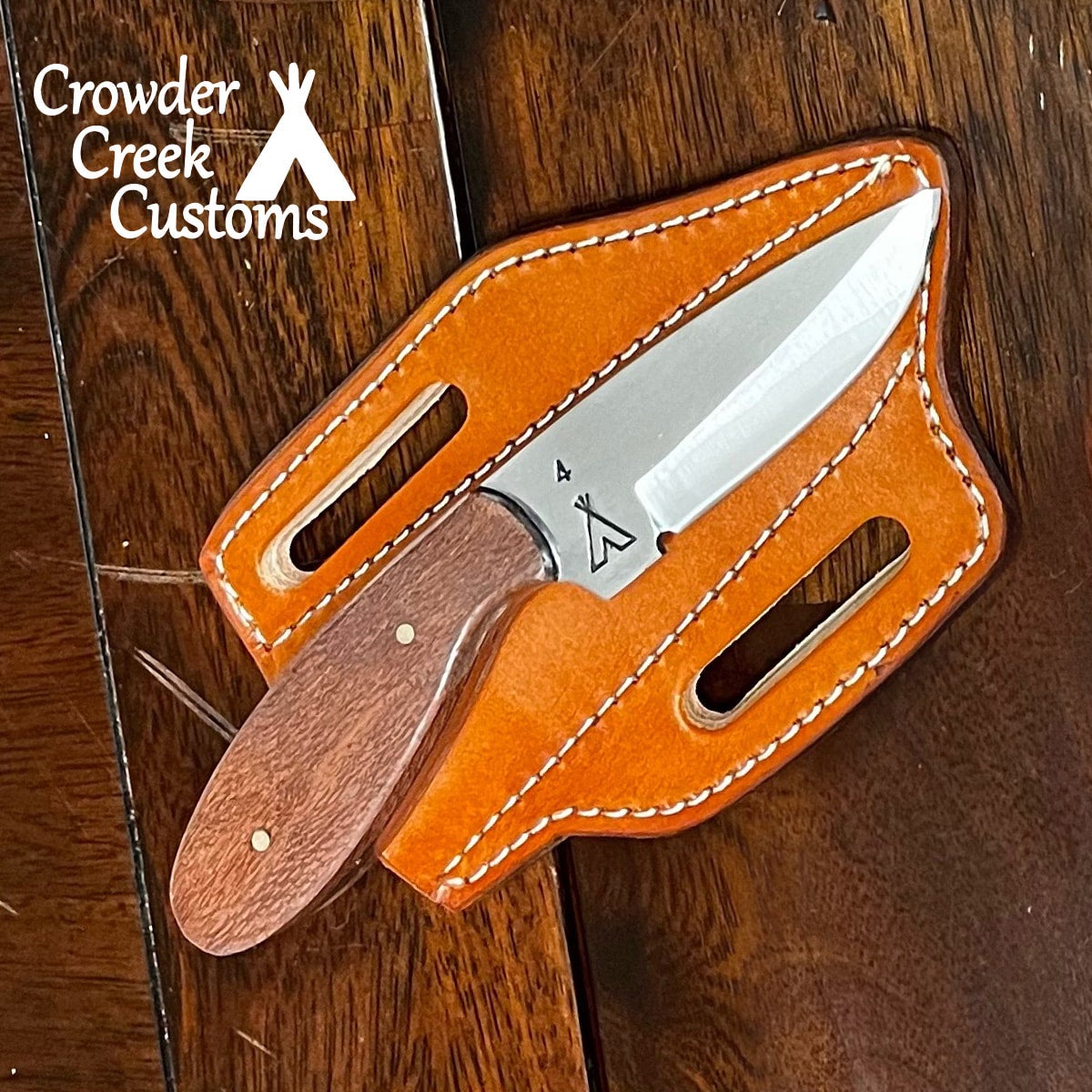 Cutlery Knife Crowder Creek Customs Model No. 4 Leopard 1095 | Rockin ...